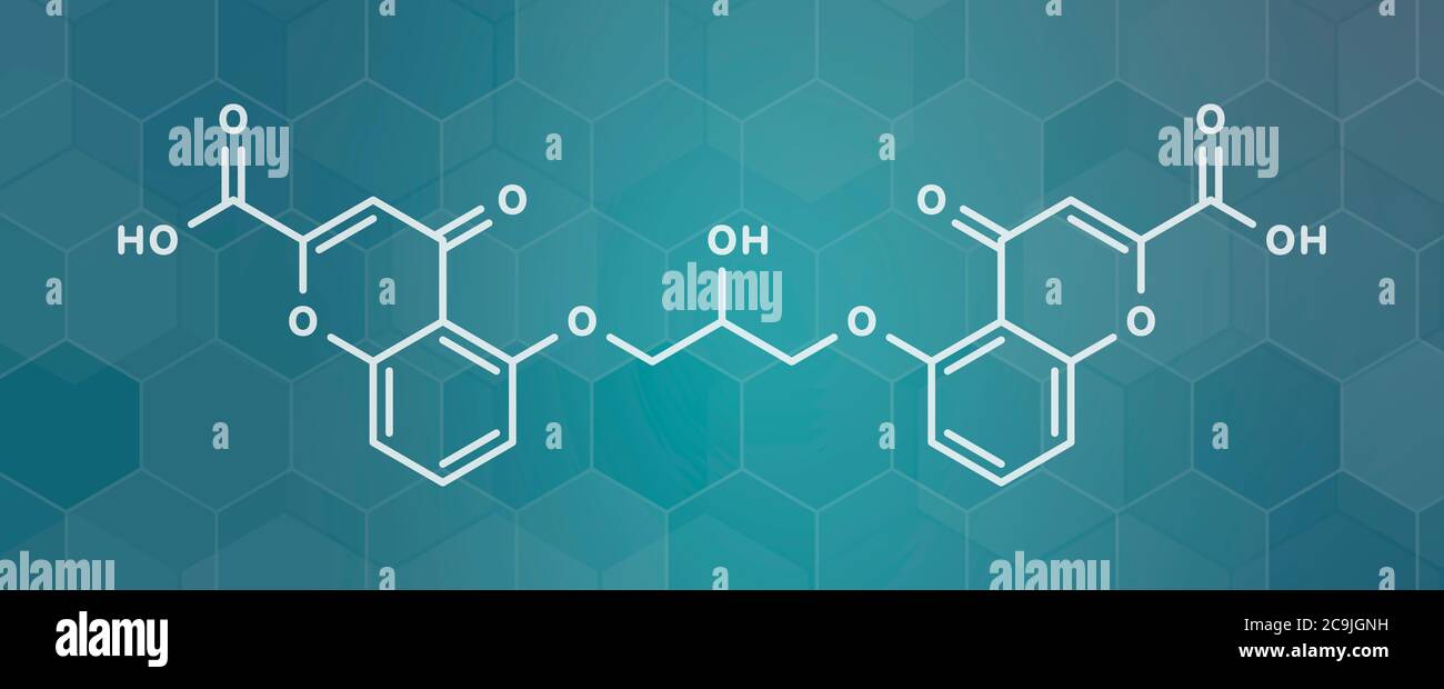 Cromoglicic acid (cromolyn, cromoglycate) asthma and allergy drug ...