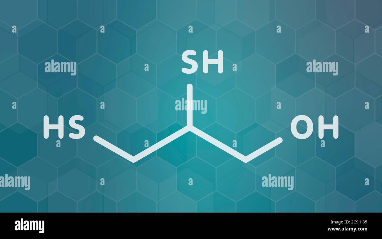 Dimercaprol (BAL, British Anti-Lewisite) metal poisoning antidote ...