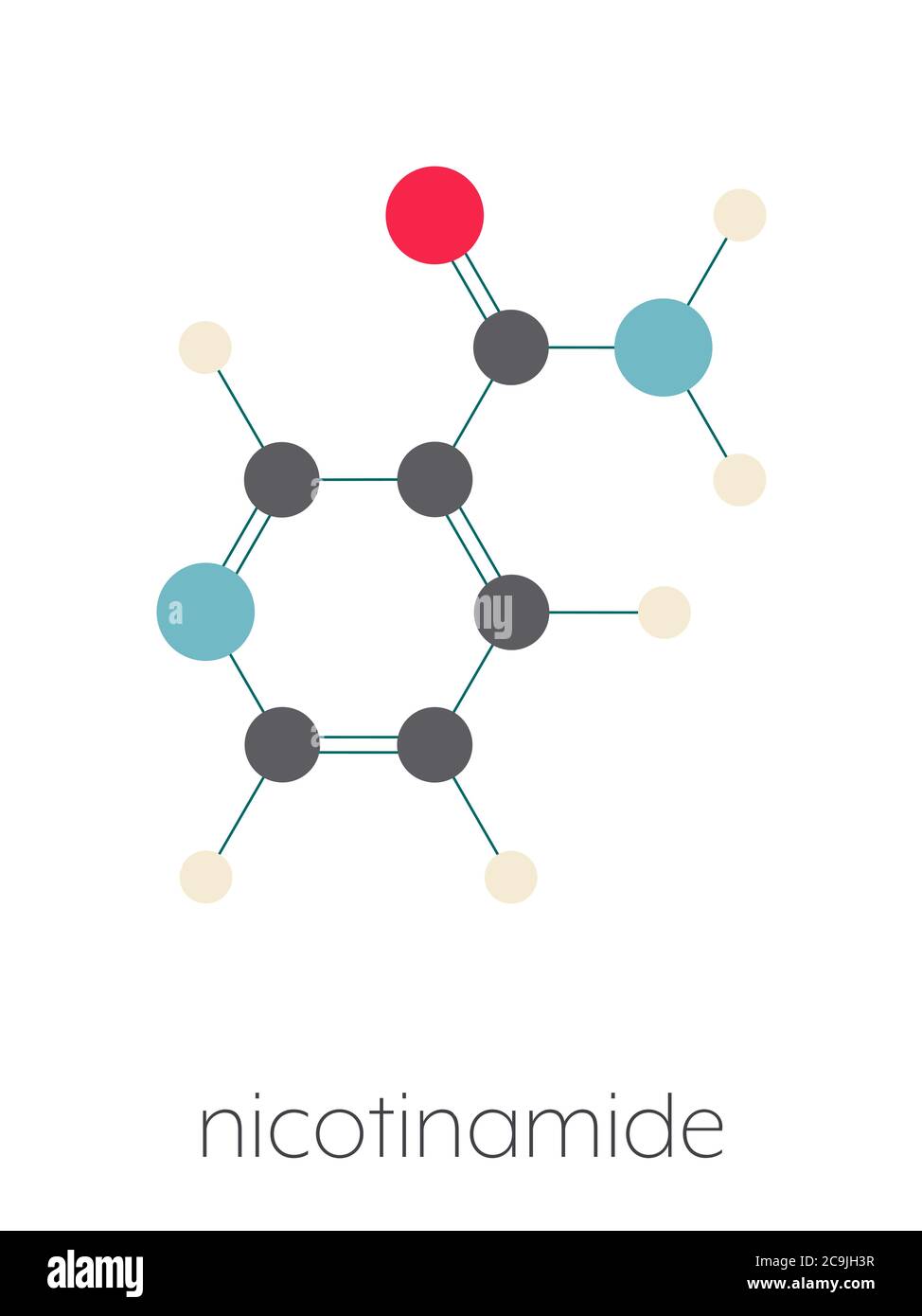 Nicotinamide drug and vitamin molecule Cut Out Stock Images & Pictures ...