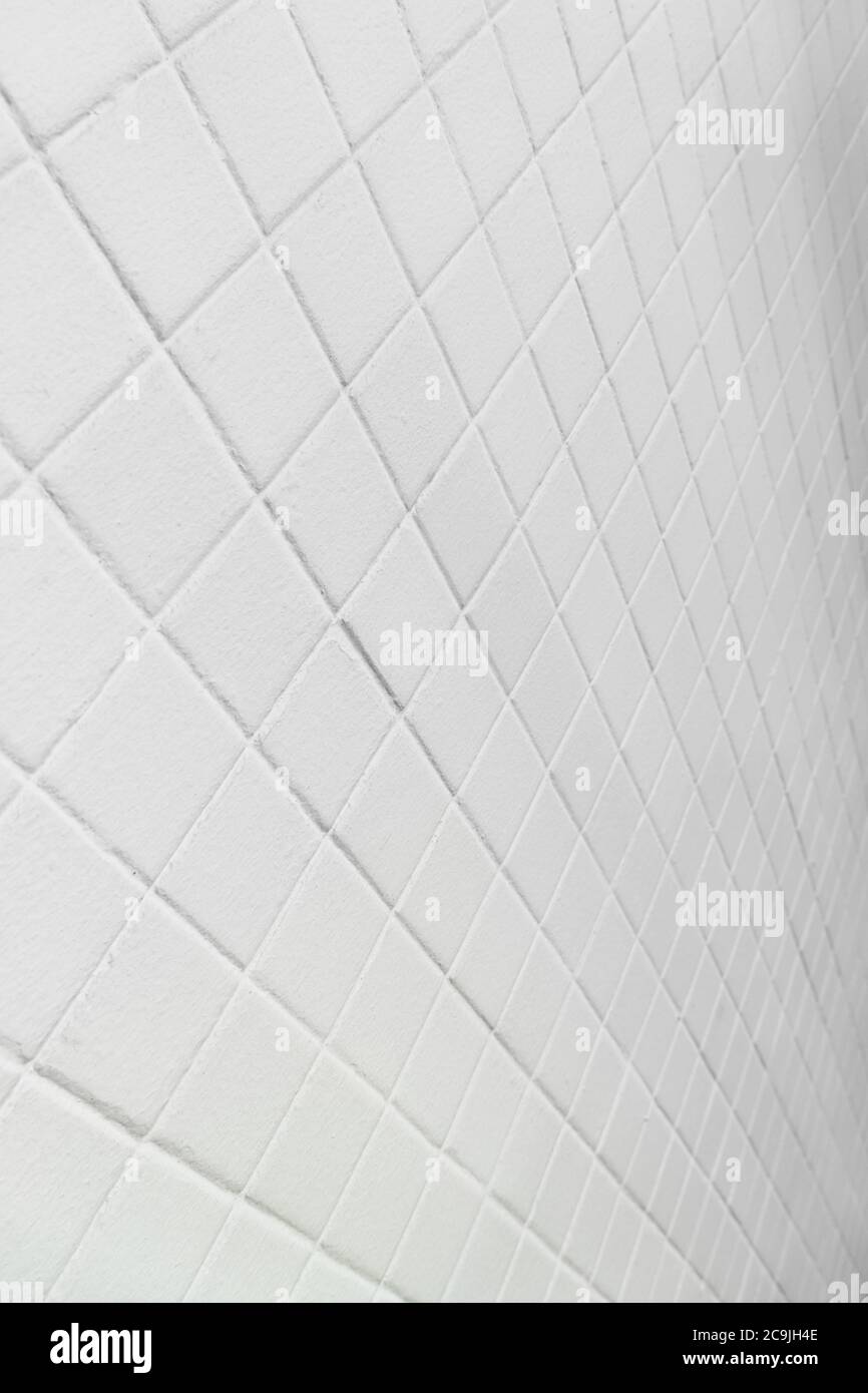 modern line of white rectangular tile wall architecture background ...