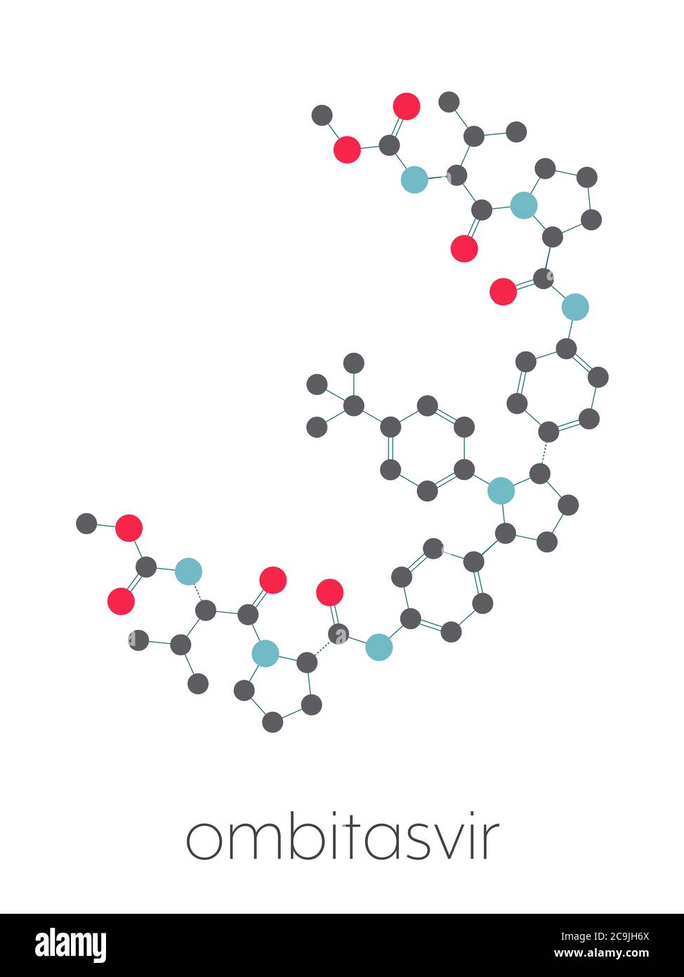Ombitasvir hepatitis C virus (HCV) drug molecule. Inhibitor of ...