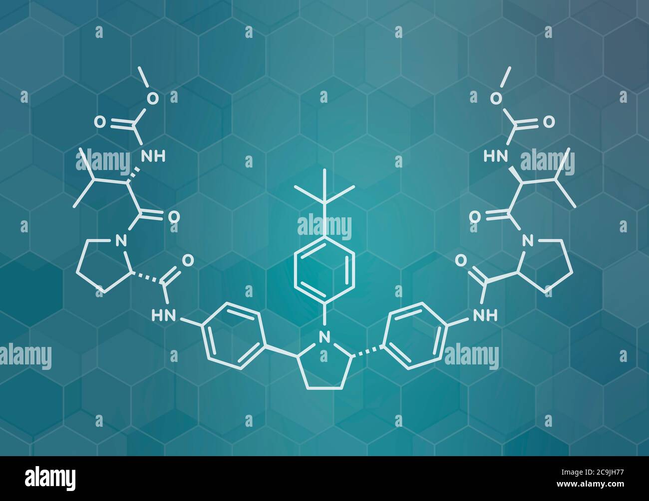 Ombitasvir hepatitis C virus (HCV) drug molecule. Inhibitor of ...
