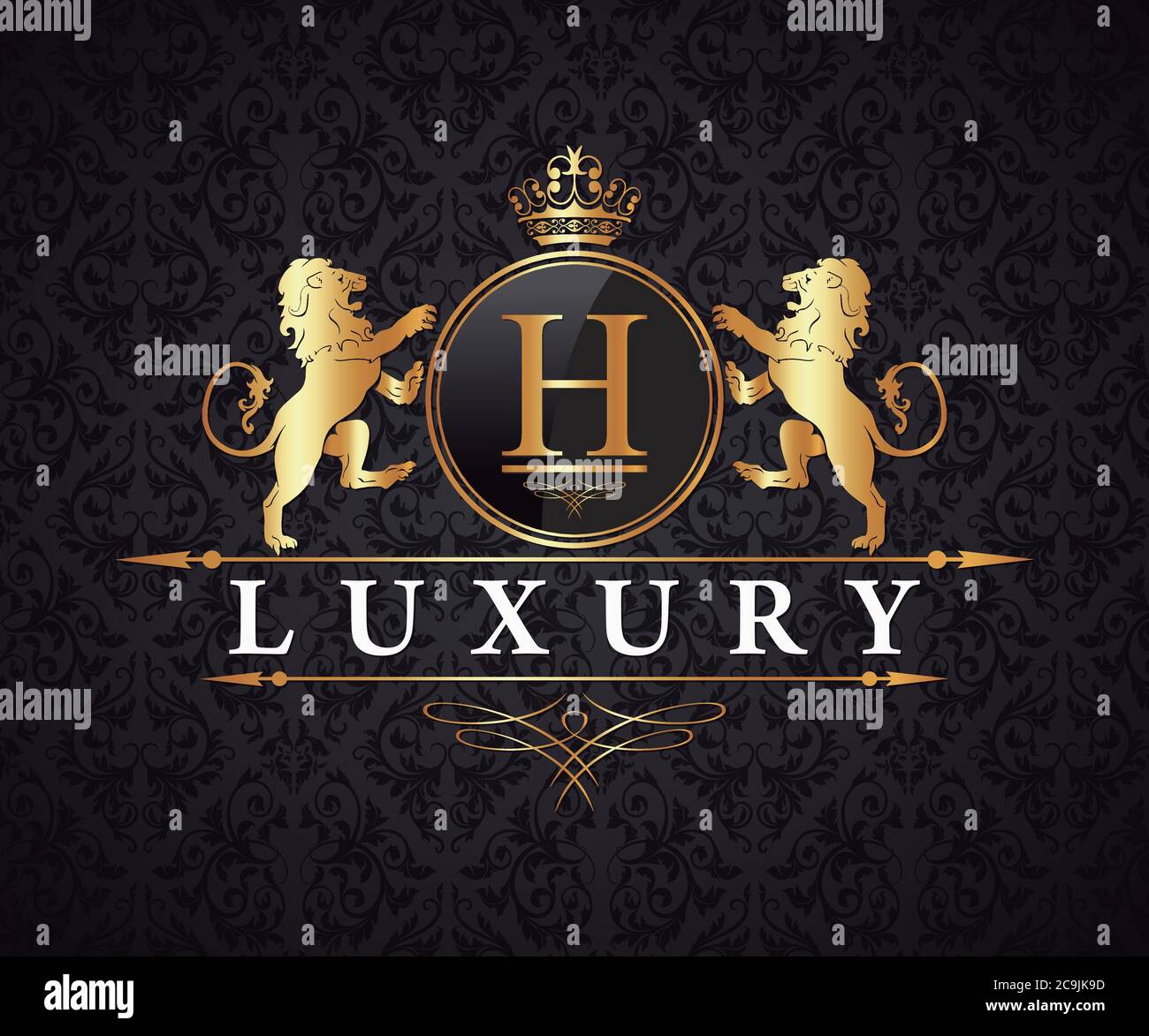 Luxury, Royal and Elegant Logo Vector Design Stock Vector Image & Art ...
