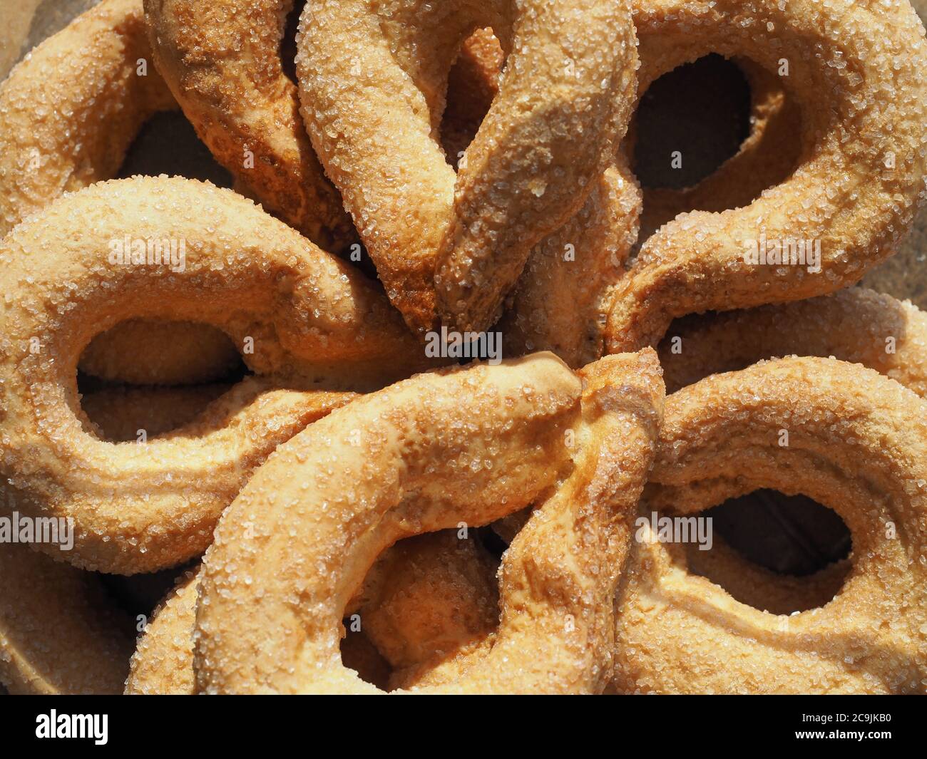 traditional torcetti biscuits (aka torcet) from Piedmont, Italy baked ...