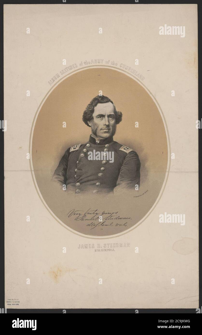 James B. Steedman Maj. Gen. Vols. - C. Inger Stock Photo - Alamy