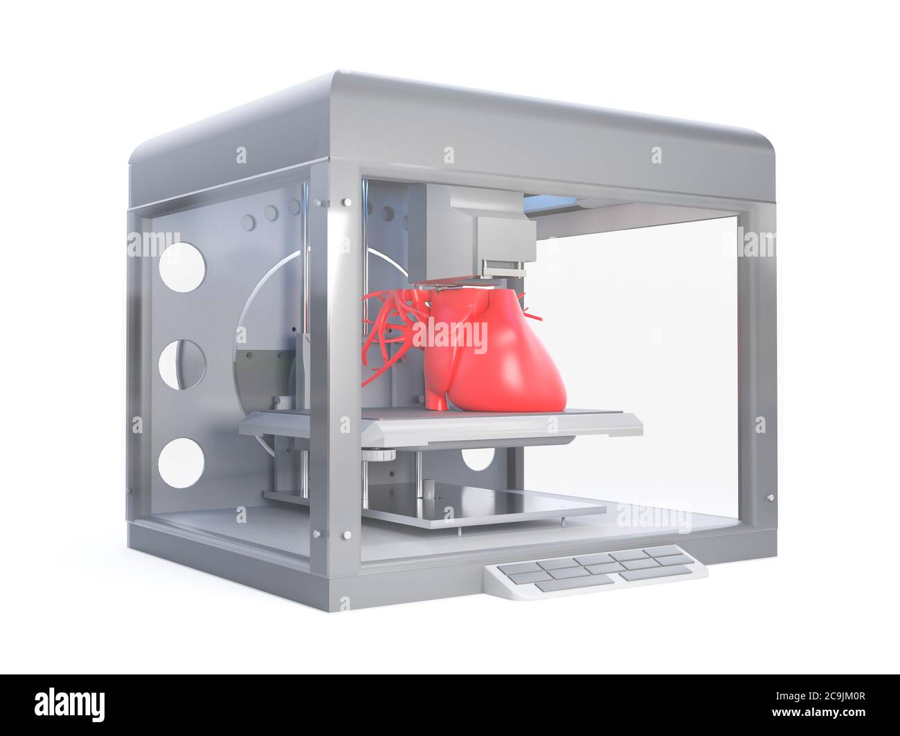 3d printer printing a heart, computer illustration Stock Photo - Alamy