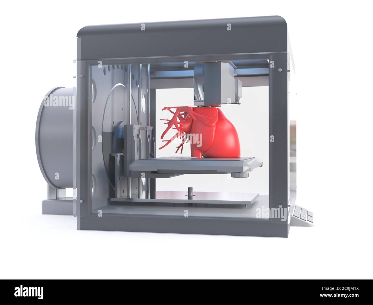 3d printer printing a heart, computer illustration Stock Photo - Alamy