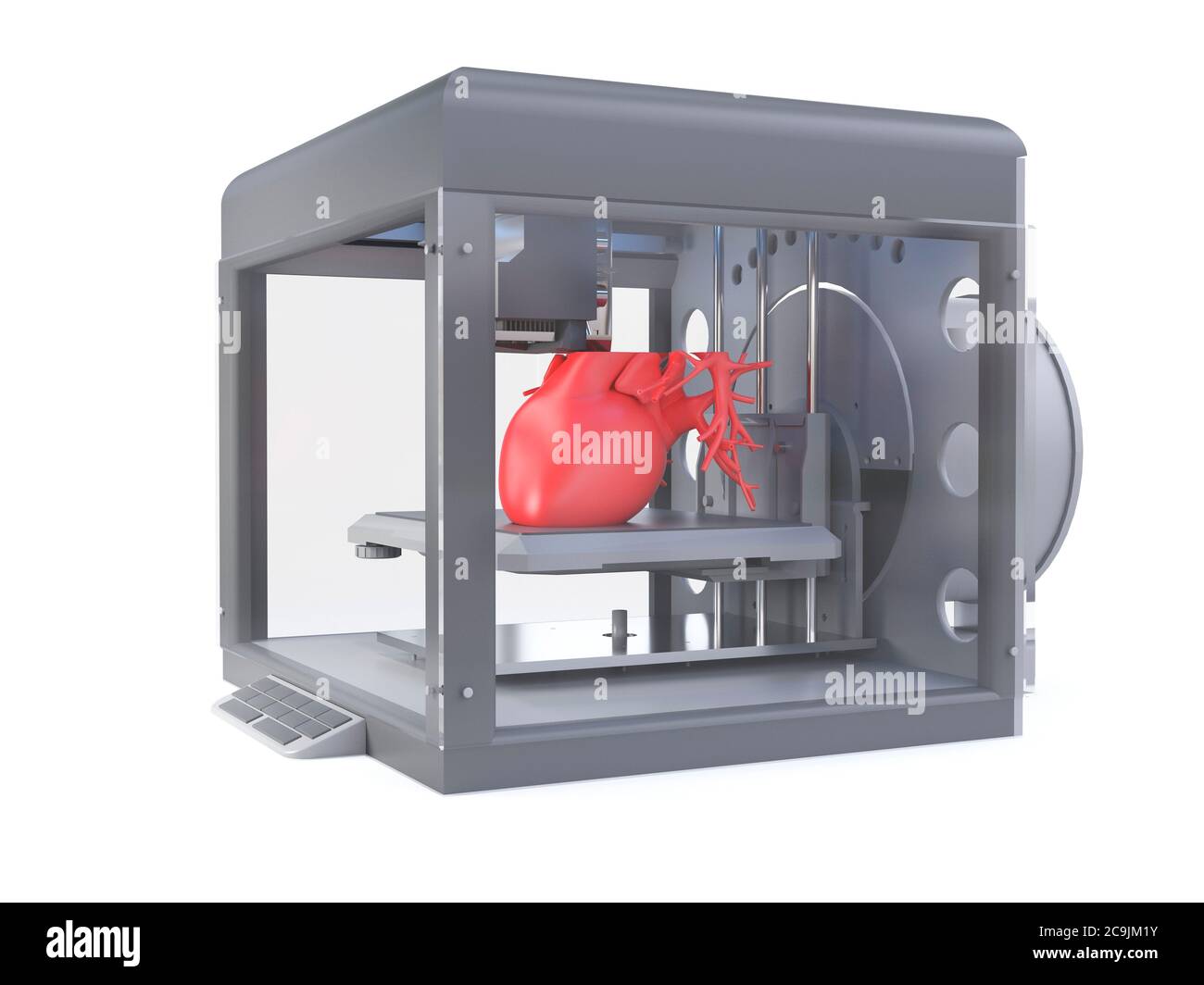 3d printer printing a heart, computer illustration Stock Photo - Alamy
