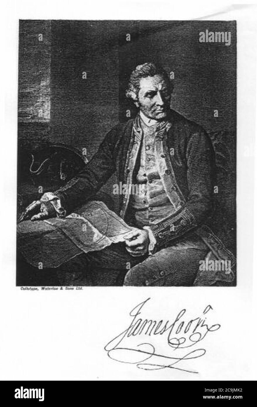 James Cook portrait Stock Photo - Alamy