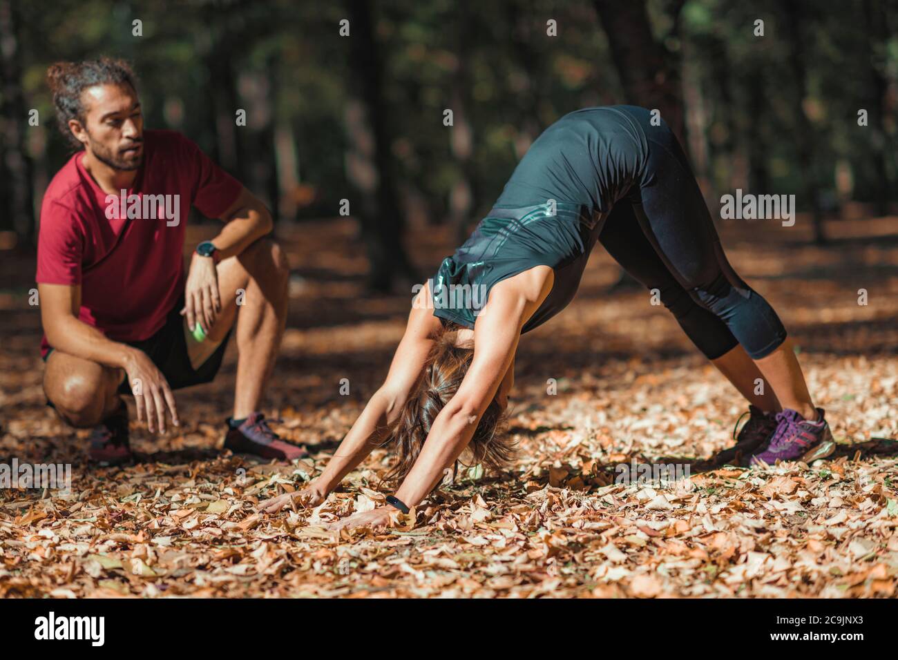 Two after training hi-res stock photography and images - Alamy