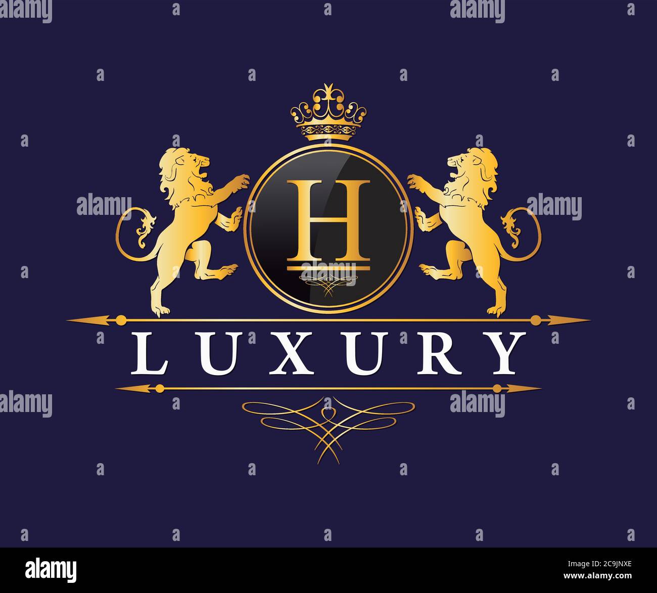 Luxury, Royal and Elegant Logo Vector Design Stock Vector Image & Art ...