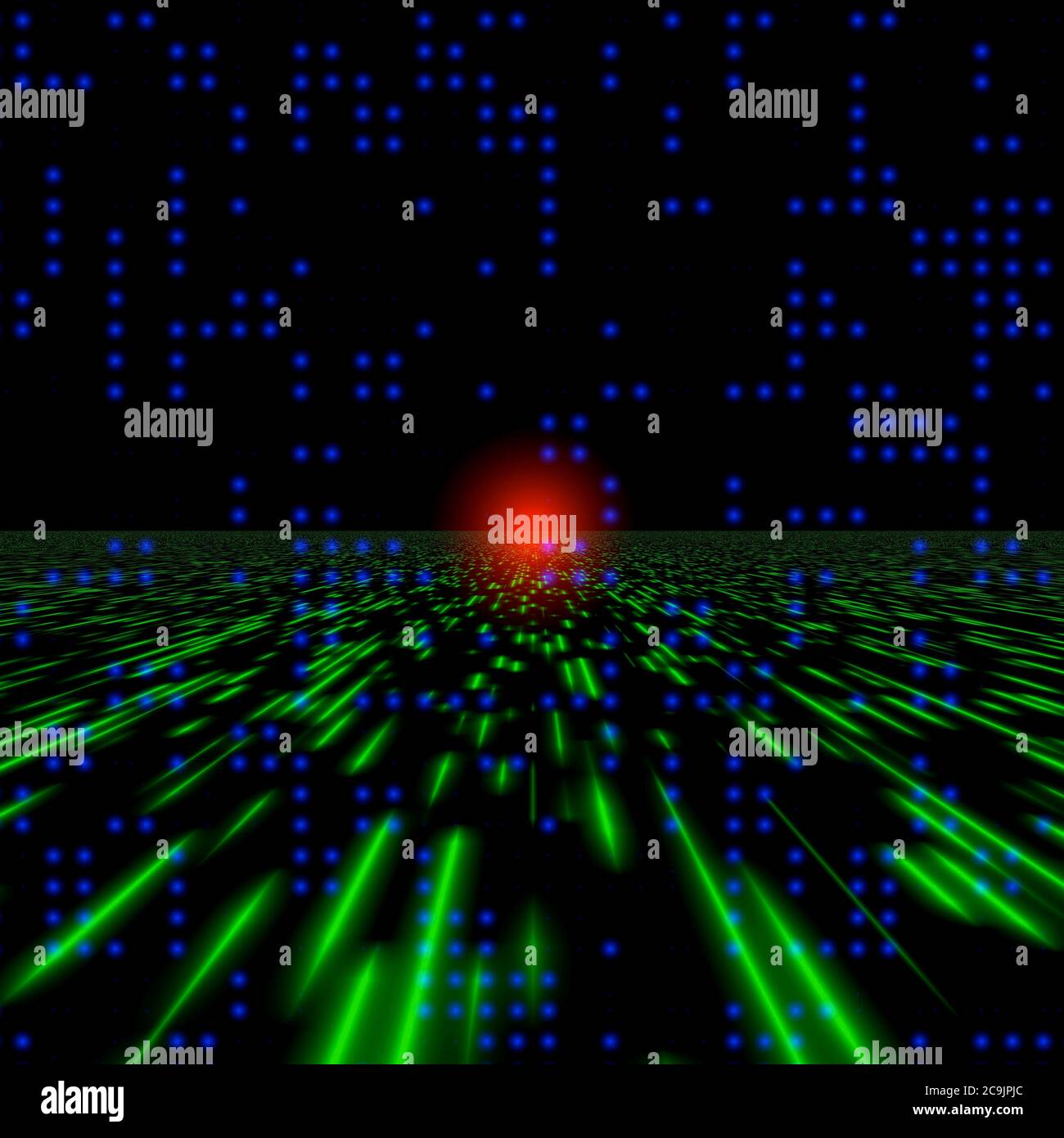 Quantum data, illustration Stock Photo - Alamy