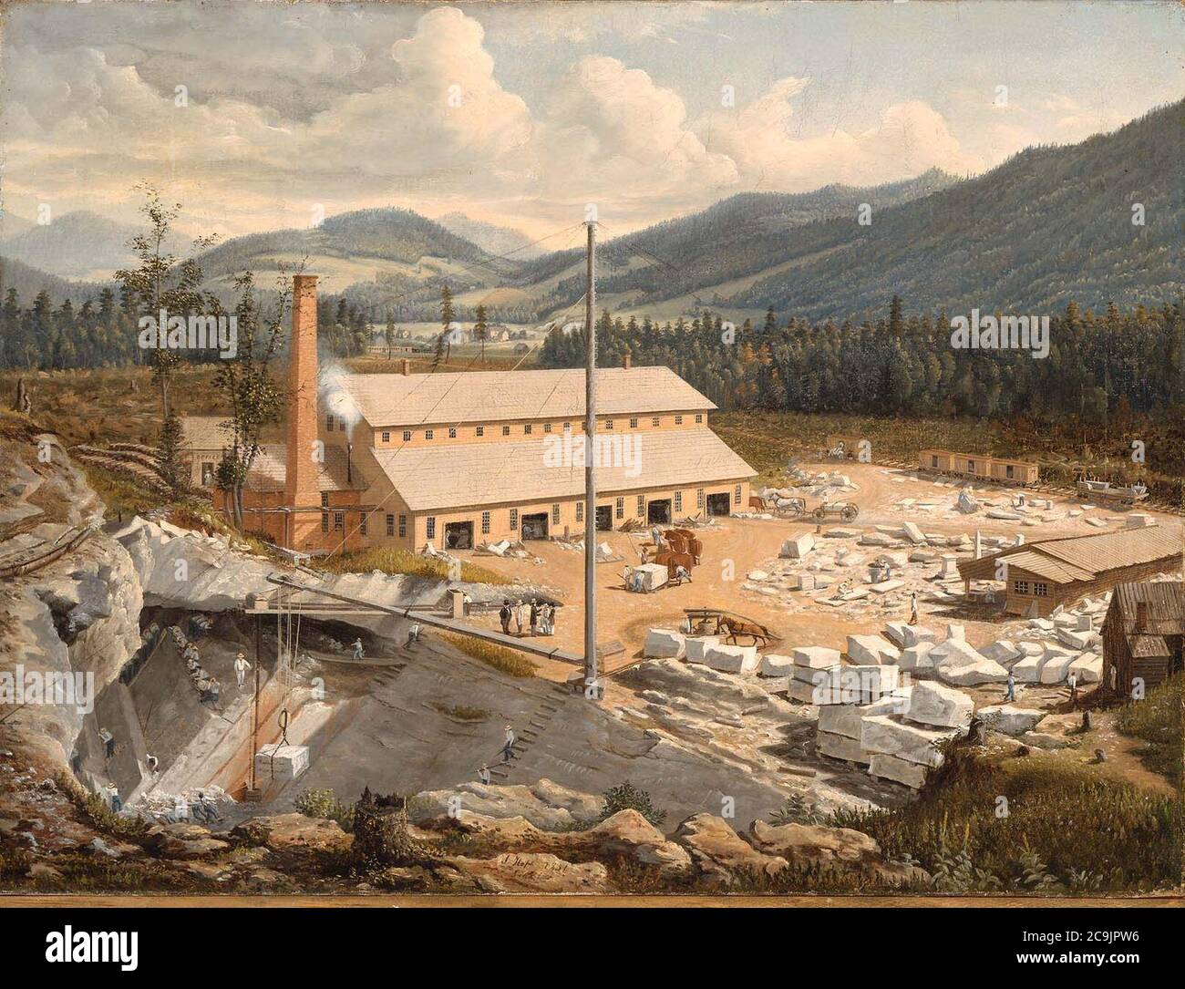 James Hope - A Marble Quarry Stock Photo - Alamy