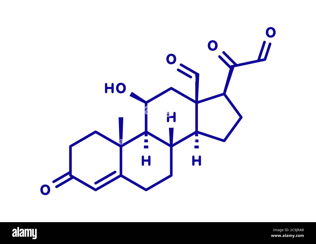 Aldosterone mineralocorticoid hormone, produced by the adrenal gland ...