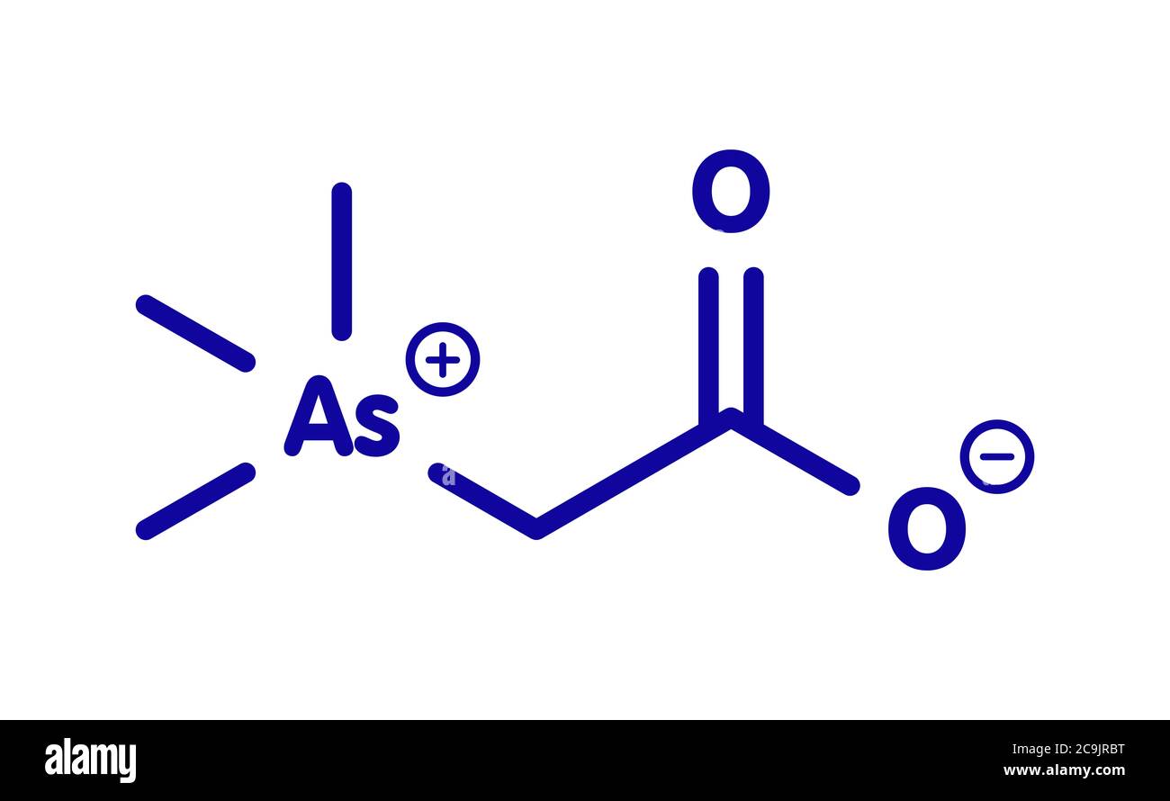 Arsenobetaine organoarsenic molecule. Main source of arsenic present in ...