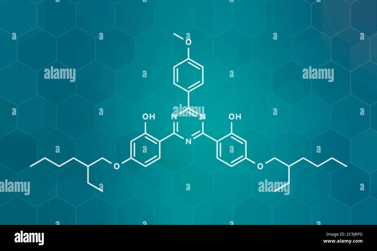 Bemotrizinol sunscreen molecule hi-res stock photography and images - Alamy