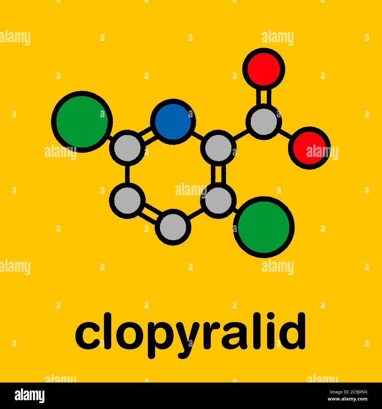 Clopyralid herbicide molecule hi-res stock photography and images - Alamy