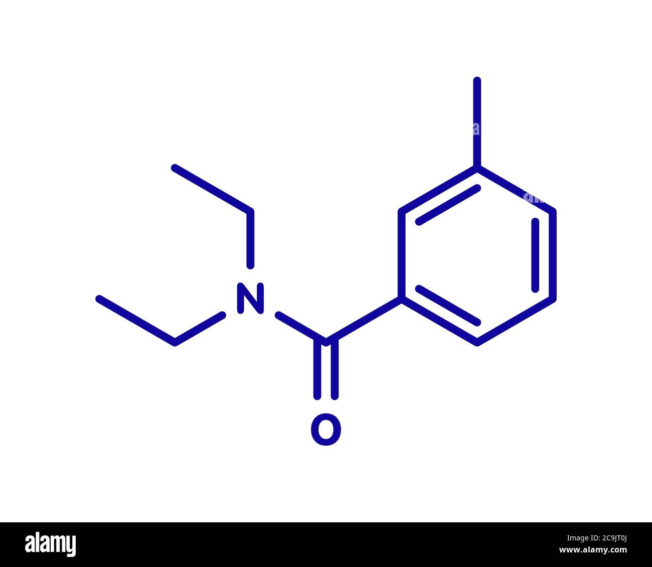 DEET (diethyltoluamide, N,N-Diethyl-meta-toluamide) insect repellent ...