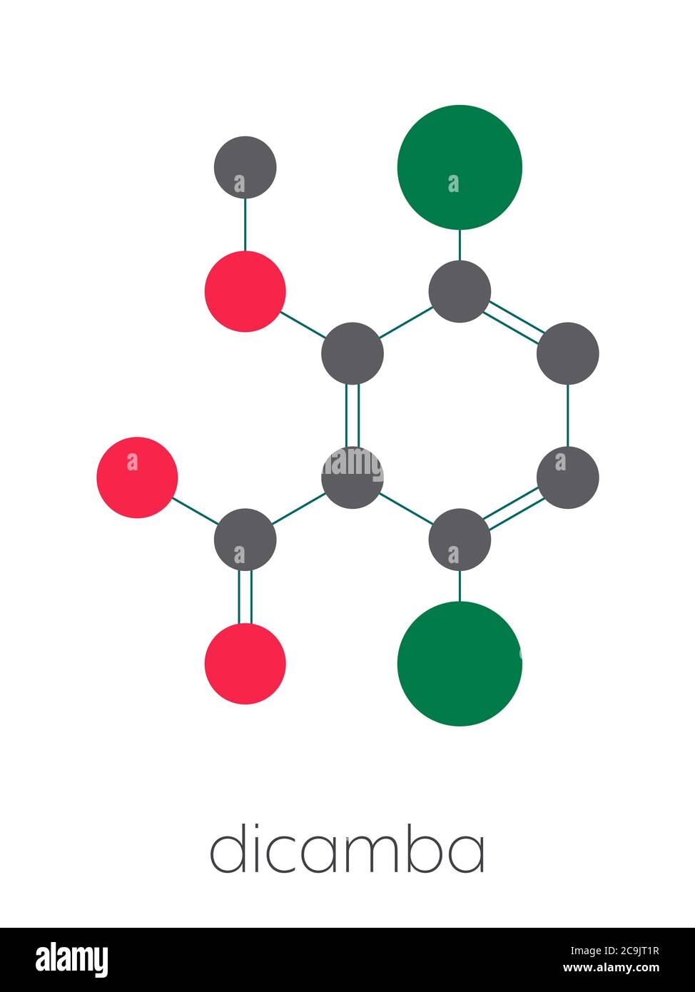 Dicamba herbicide molecule Cut Out Stock Images & Pictures - Alamy