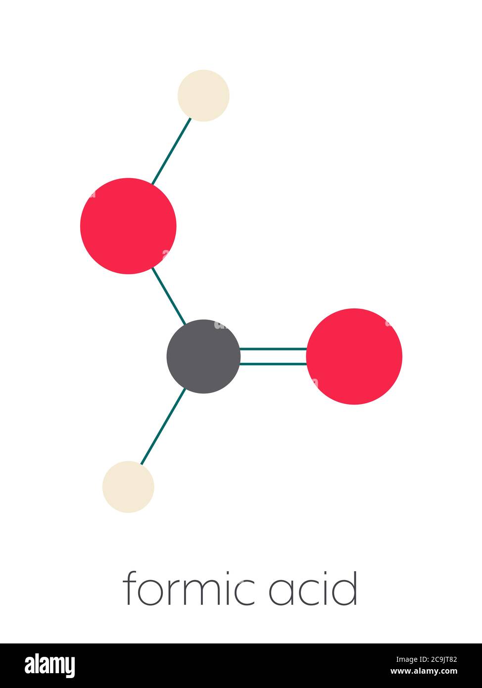 Formic acid molecule. Present in ant venom and in stinging nettle ...