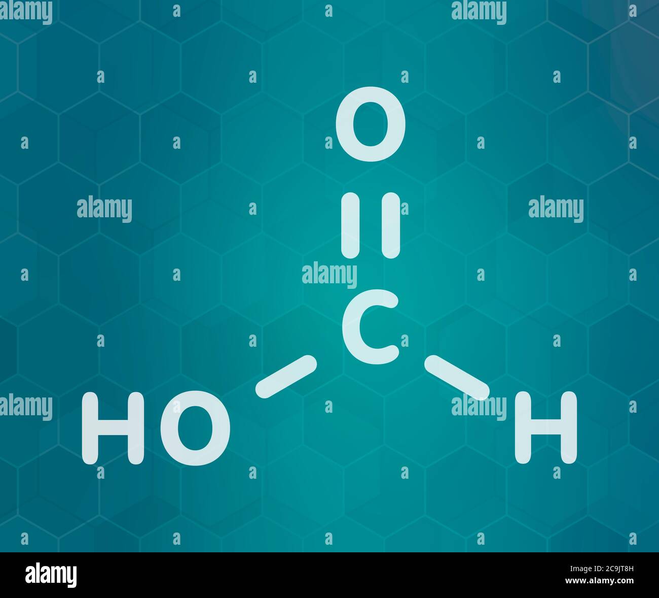 Formic acid molecule. Present in ant venom and in stinging nettle ...