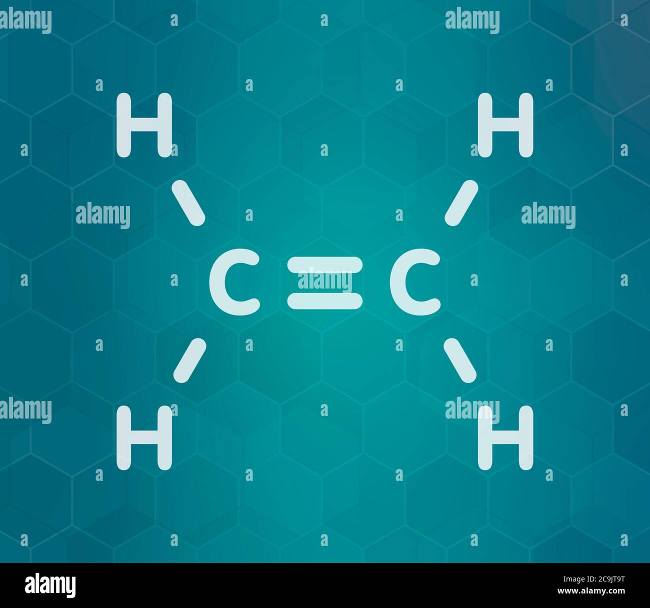 Ethylene (ethene) molecule. Used in production of polyethylene but also ...