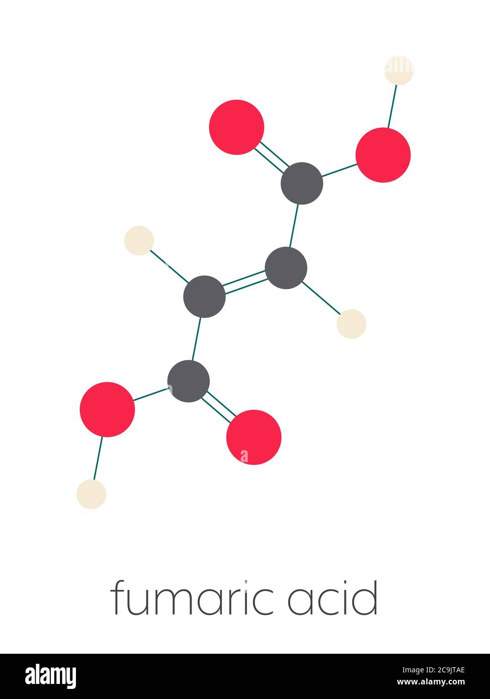Fumaric acid molecule. Found in bolete mushrooms, lichen and iceland ...
