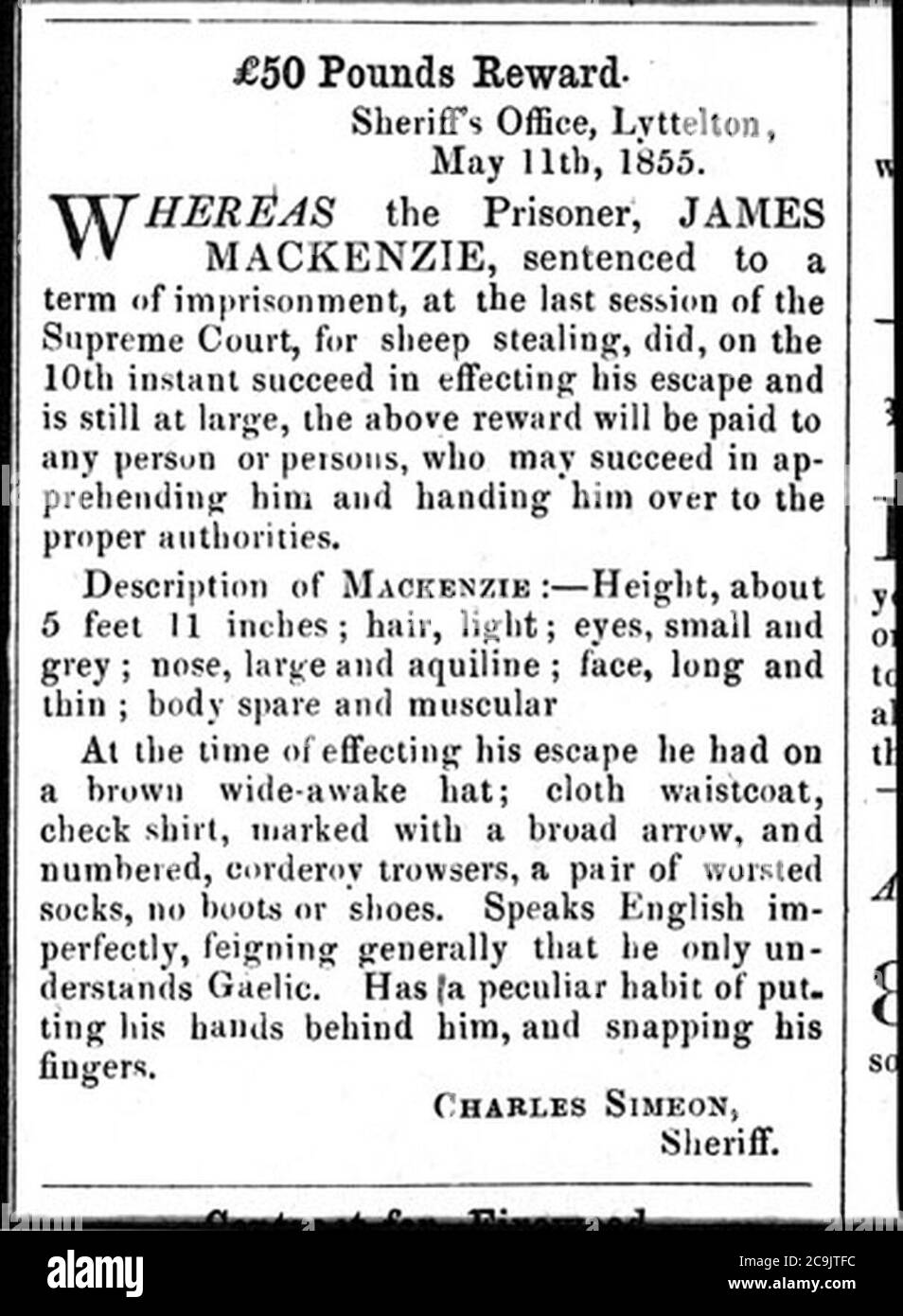 James mackenzie hi-res stock photography and images - Alamy