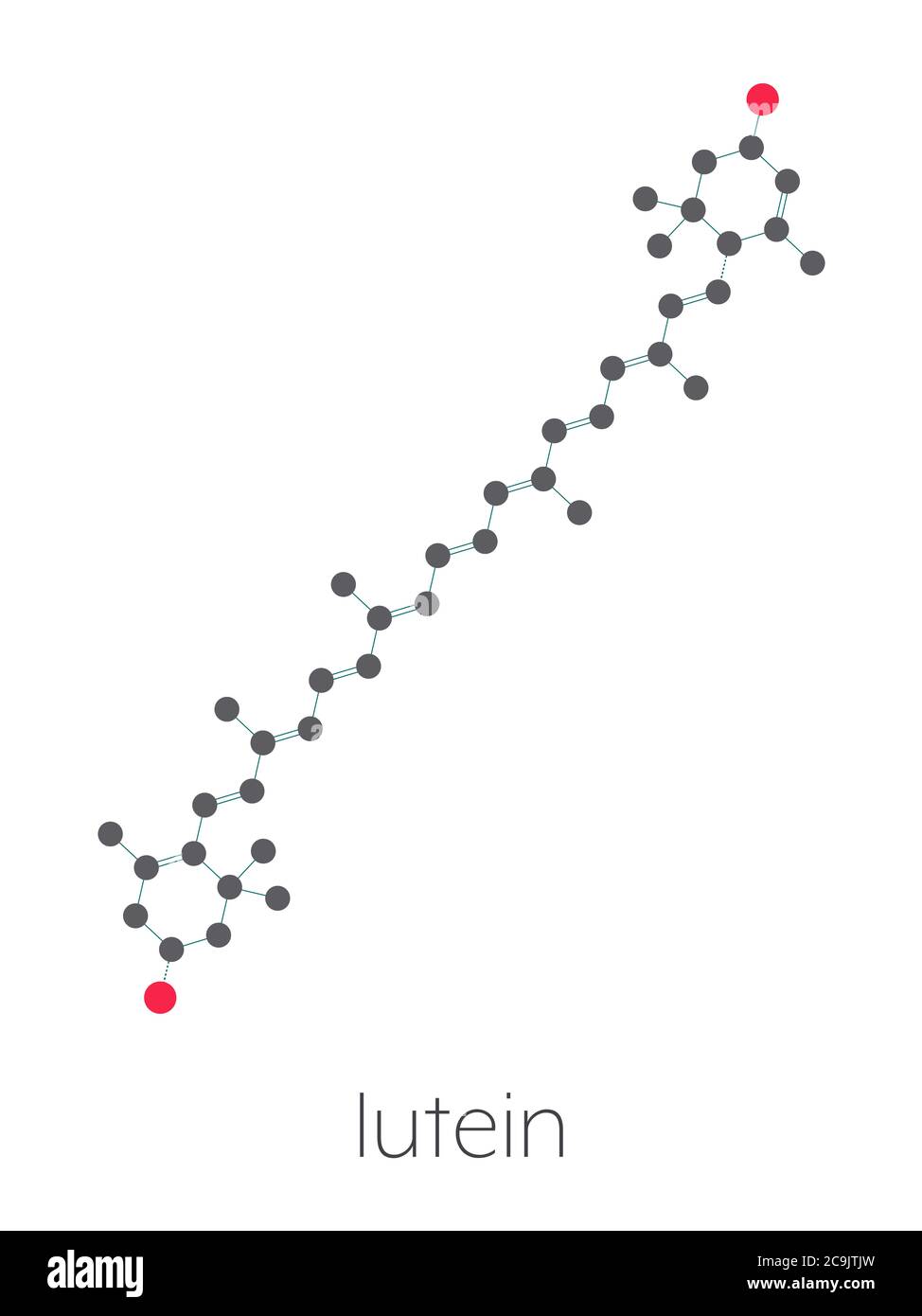 Lutein yellow-orange plant pigment molecule. Used as food and feed ...
