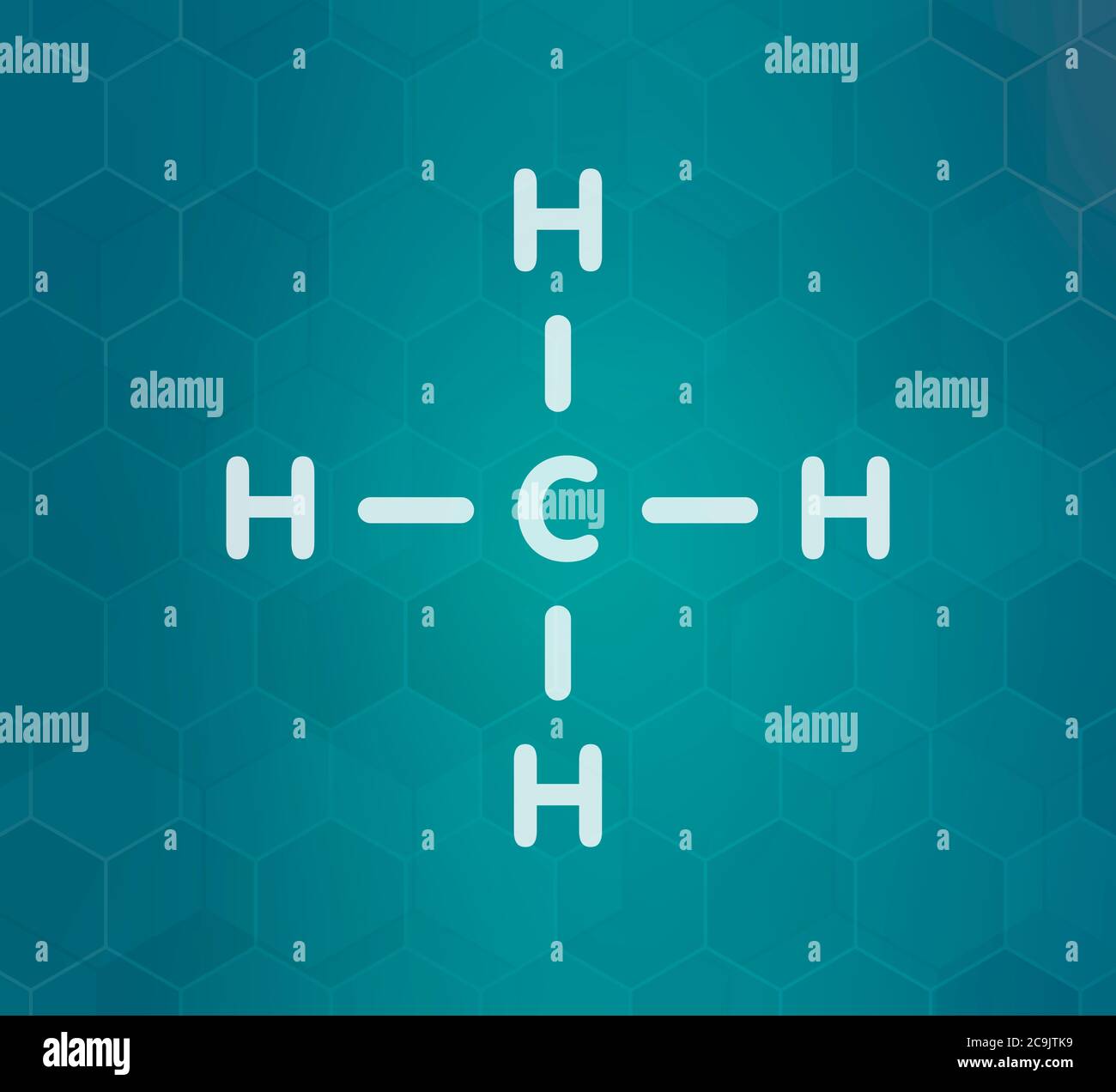 Methane natural gas molecule. Main component of natural gas and LNG ...