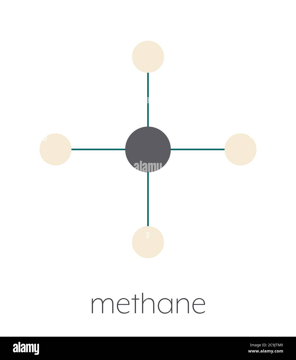 Methane natural gas molecule. Main component of natural gas and LNG ...