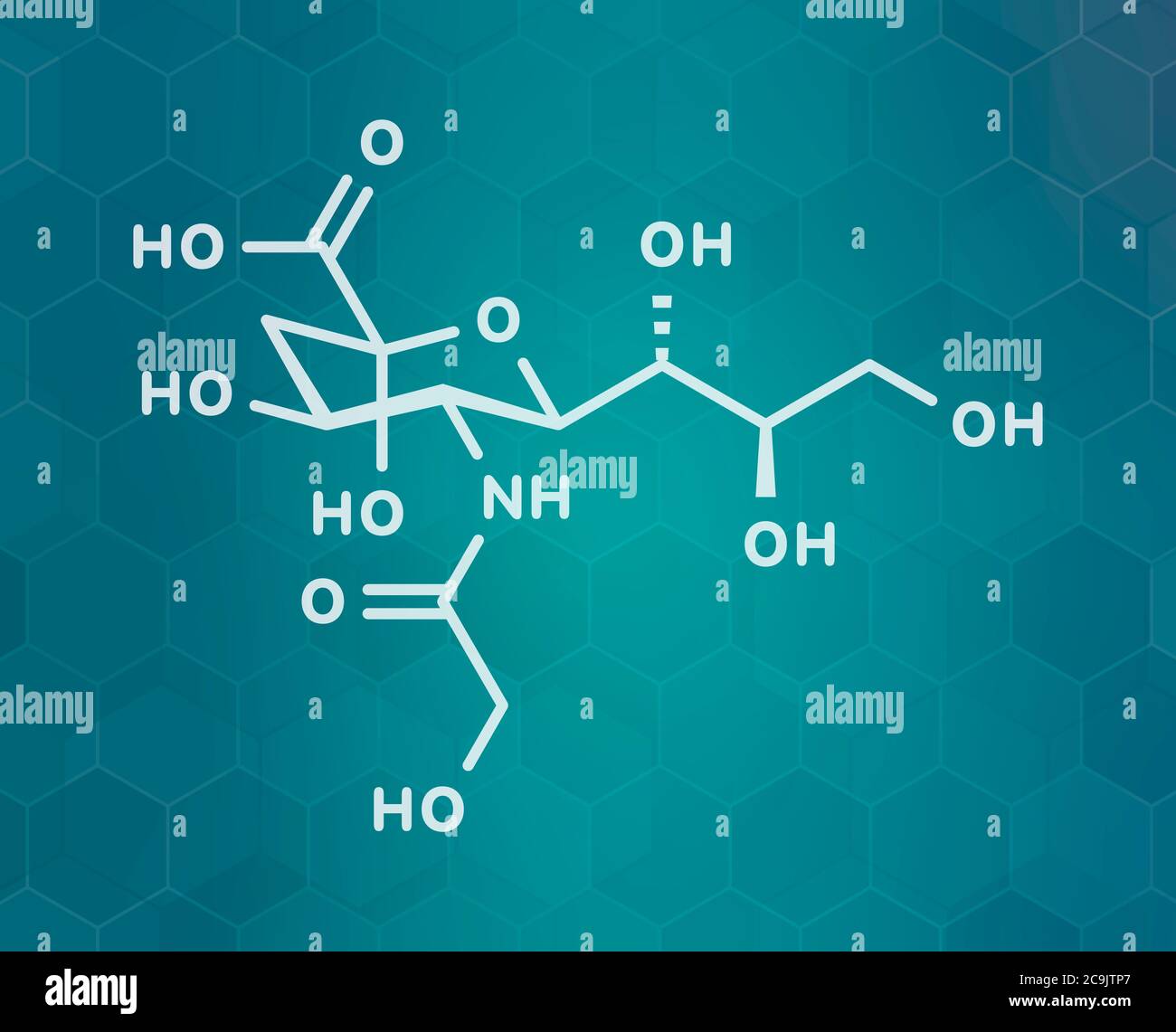 N Glycolylneuraminic Acid Neu5gc Molecule Sialic Acid Found In Most Mammals But Missing In
