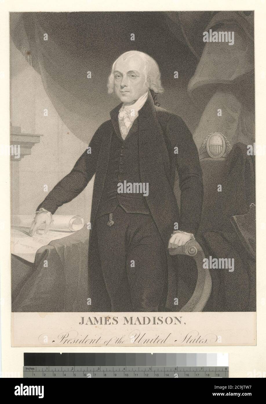 President james madison art hi-res stock photography and images - Alamy
