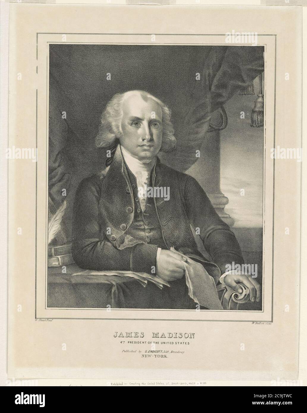 President james madison art hi-res stock photography and images - Alamy