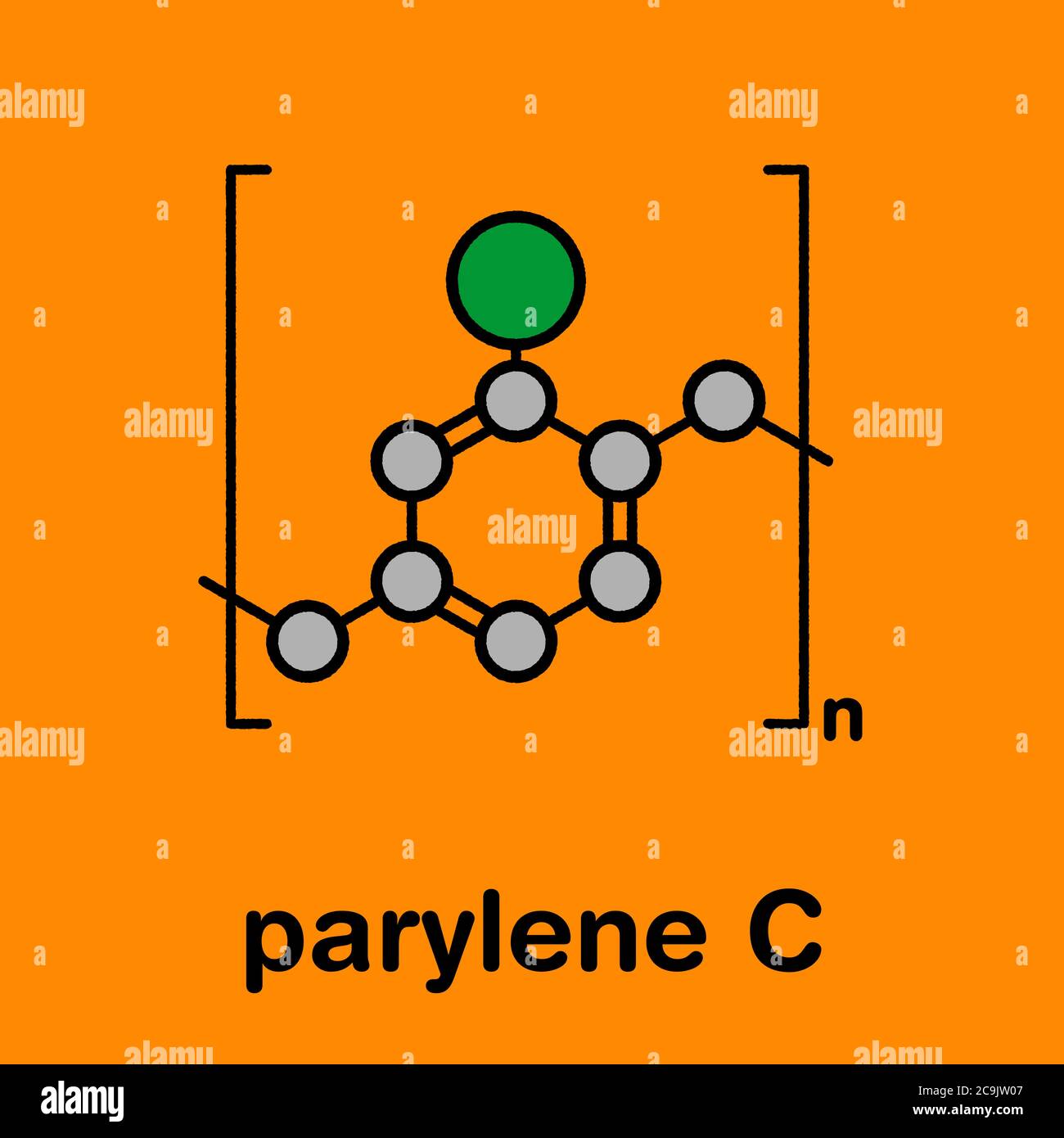 Parylene c polymer chemical structure hi-res stock photography and ...