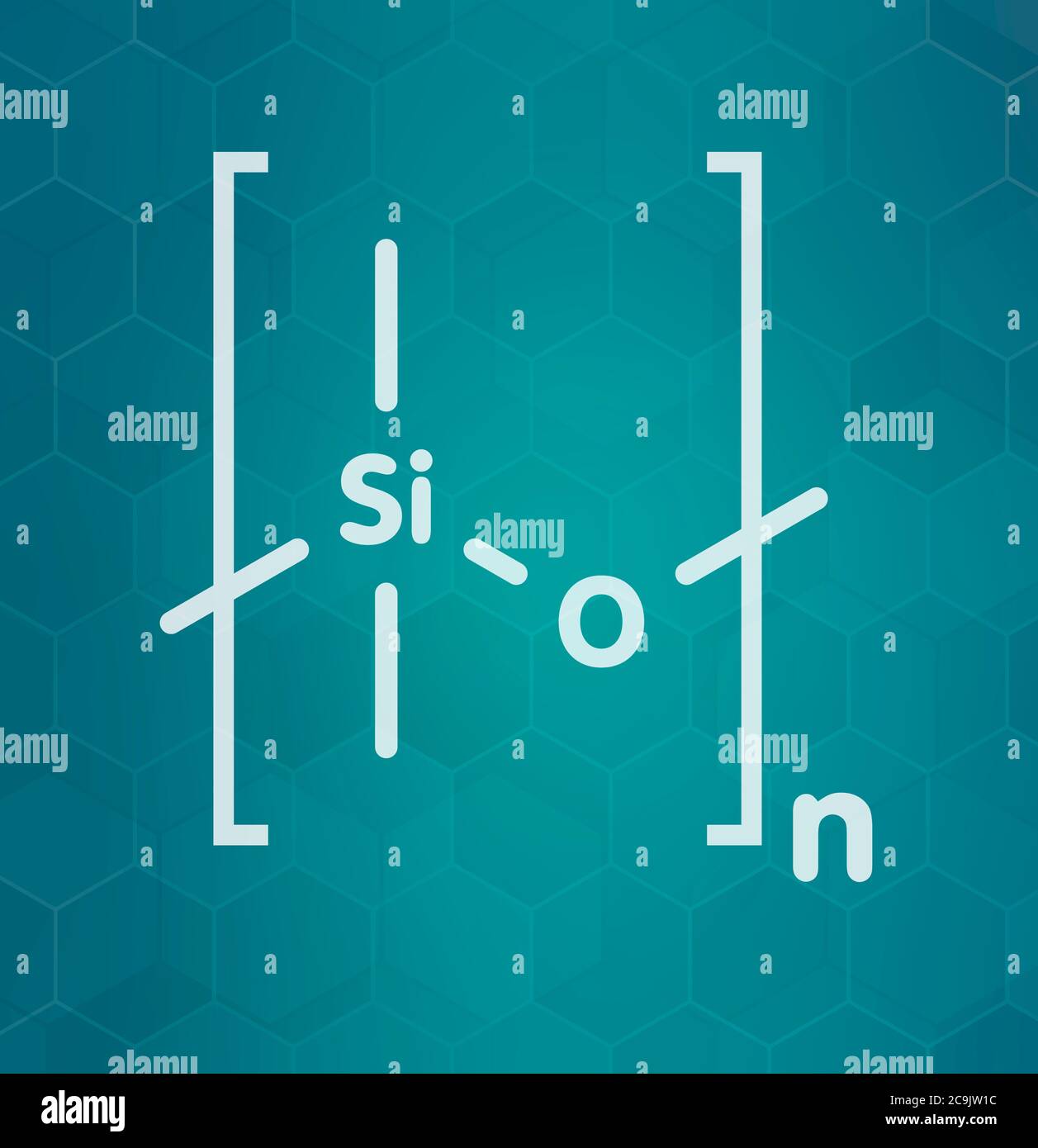 Silicone oil (polydimethylsiloxane, PDMS) silicone polymer, chemical ...