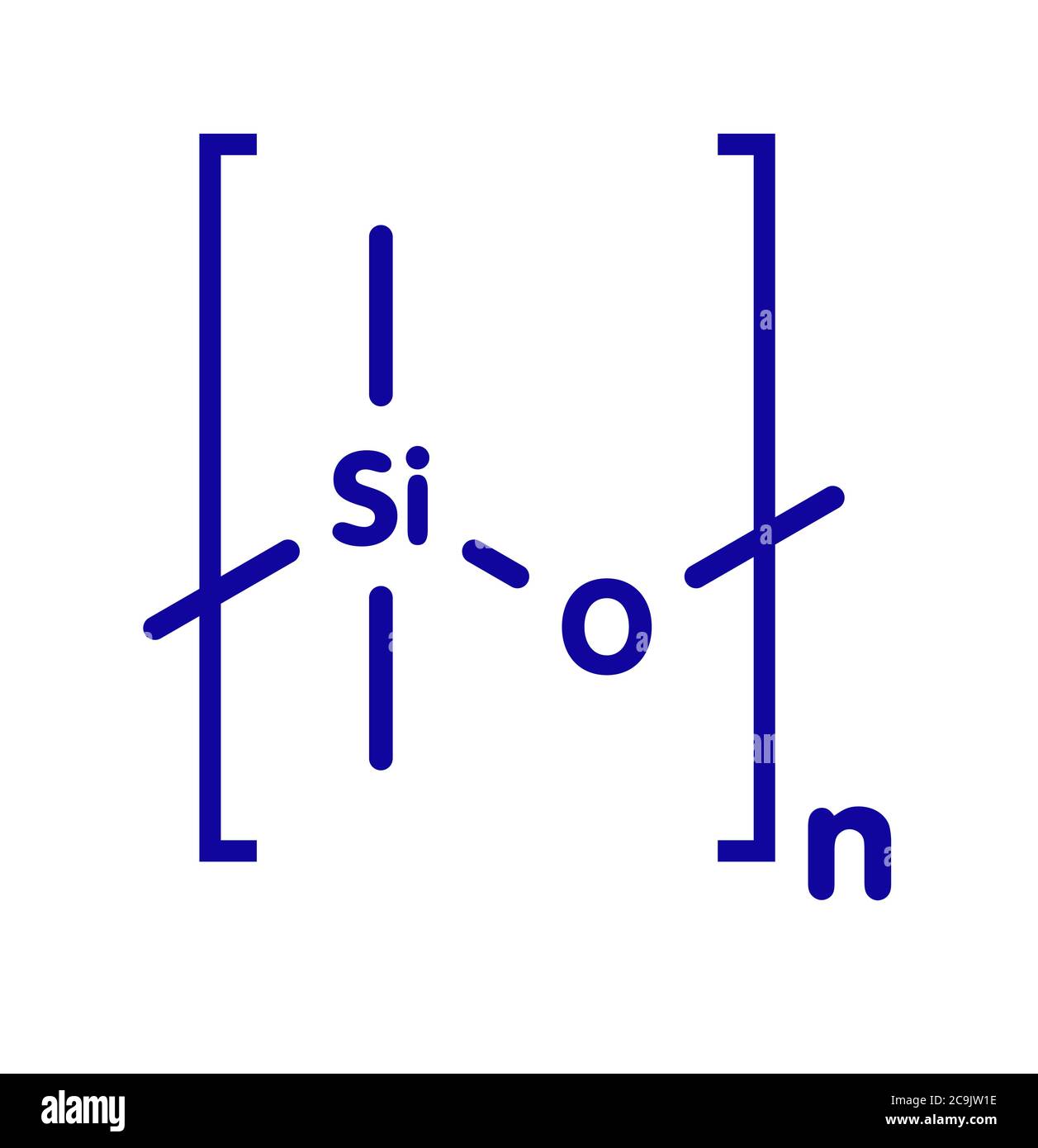 Silicone oil (polydimethylsiloxane, PDMS) silicone polymer, chemical ...