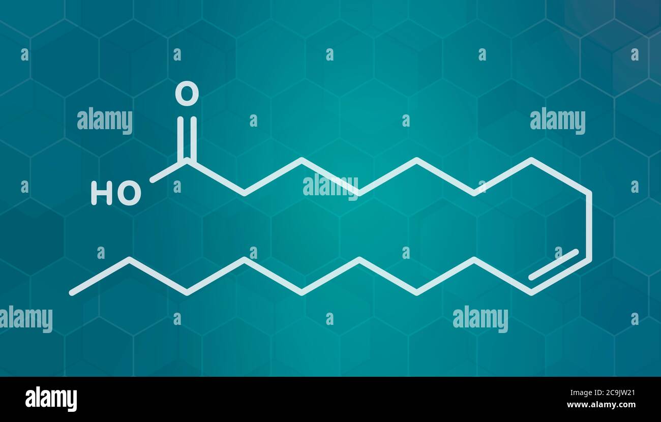 Oleic acid (omega-9, cis) fatty acid. Common in animal fats and ...