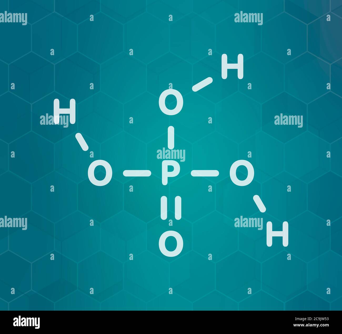 Phosphoric Acid Mineral Acid Molecule Used In Fertilizer Production
