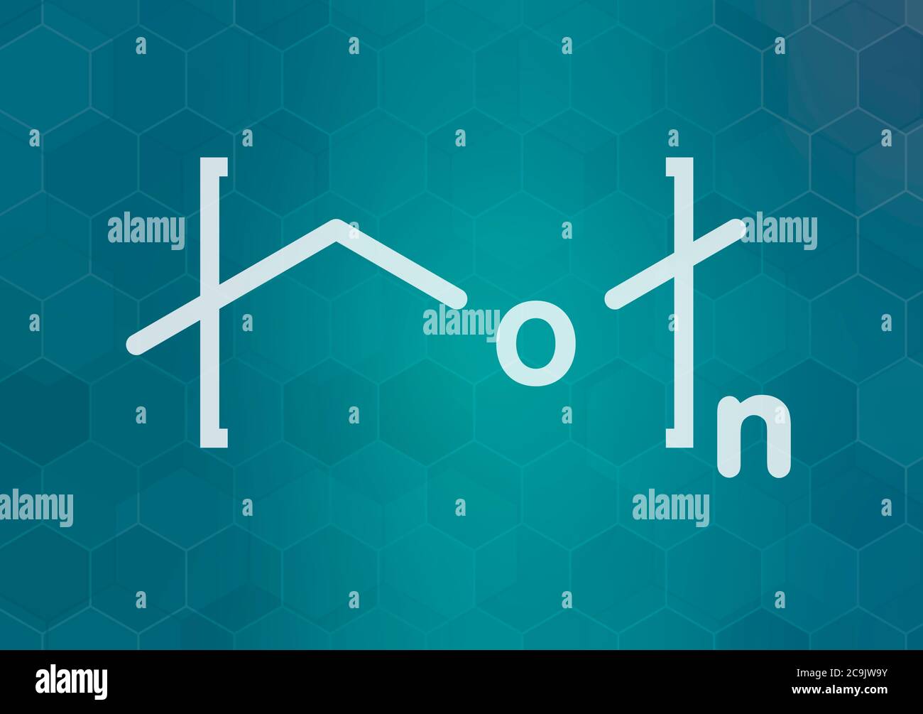 Polyoxymethylene (POM, acetal, polyformaldehyde) plastic polymer ...
