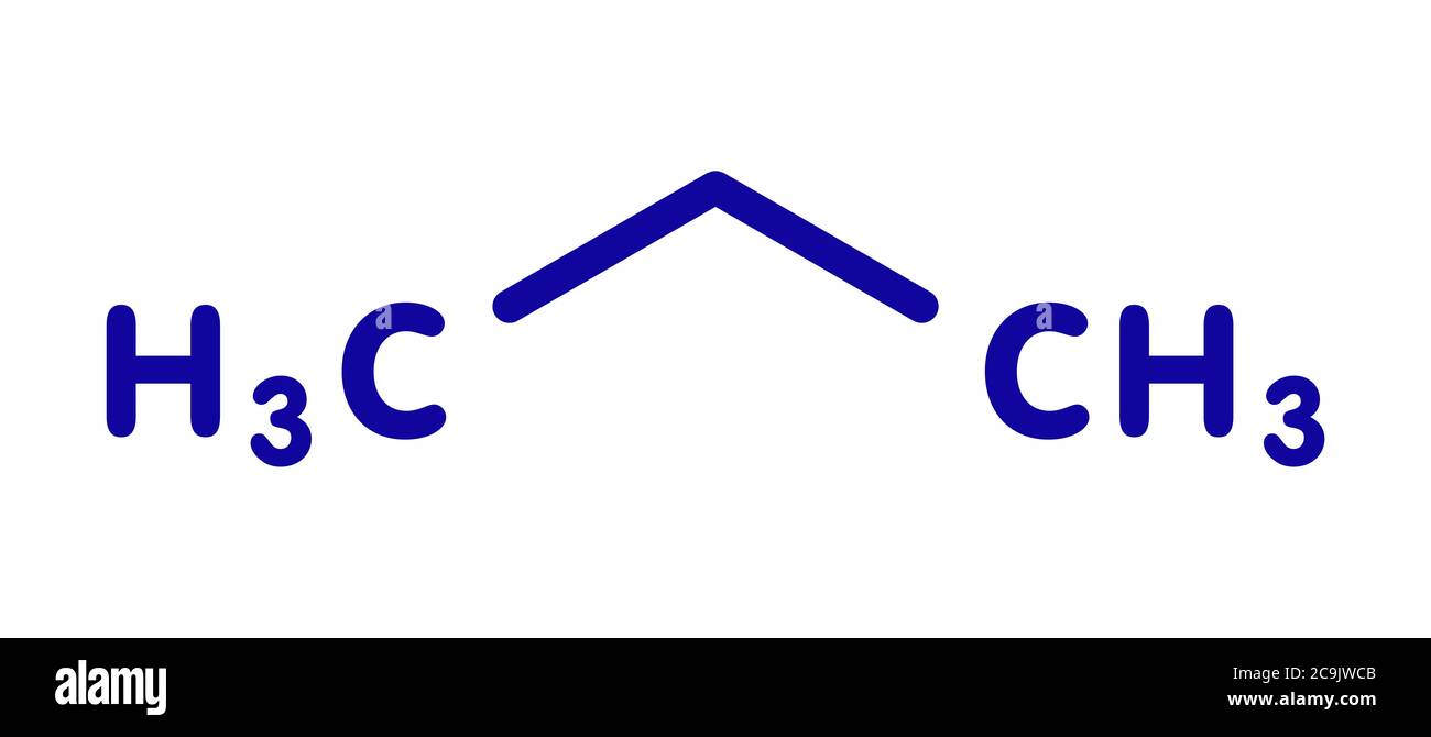 Propane Skeletal Structure
