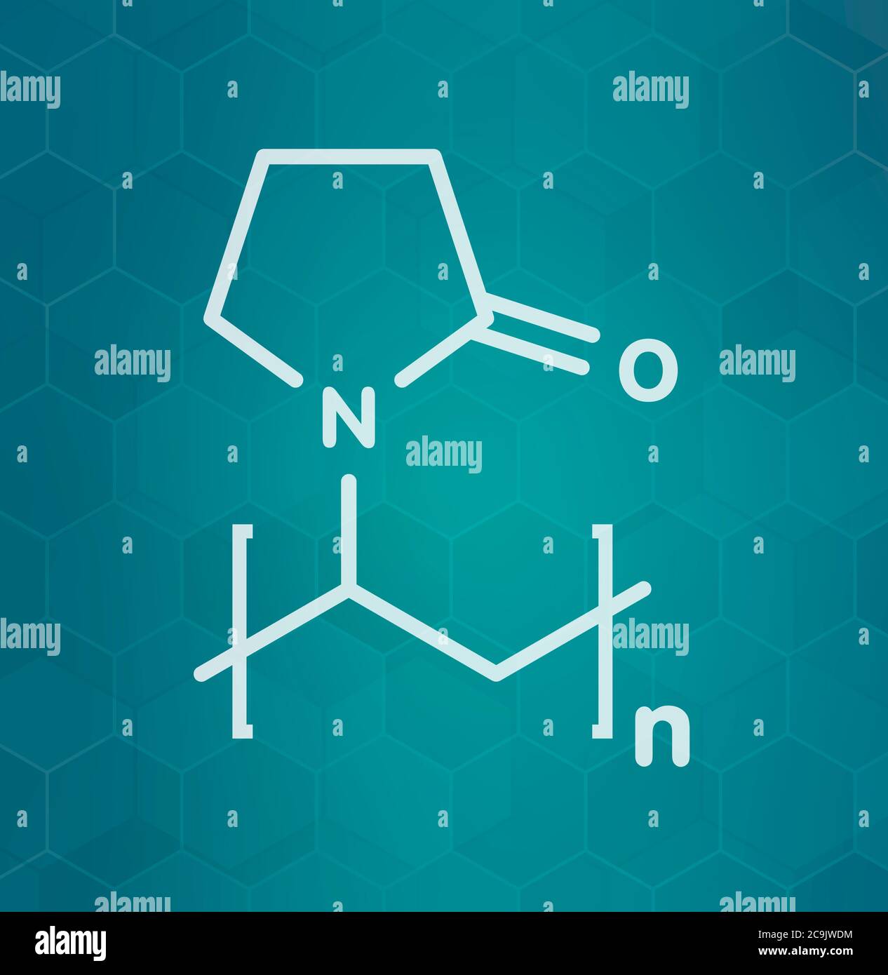 Polyvinylpyrrolidone (PVP, povidone, polyvidone) polymer, chemical ...