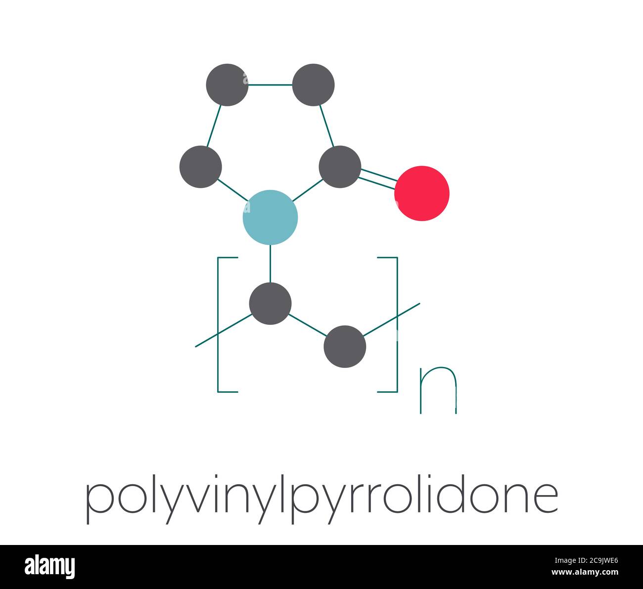 Polyvinylpyrrolidone (PVP, povidone, polyvidone) polymer, chemical ...
