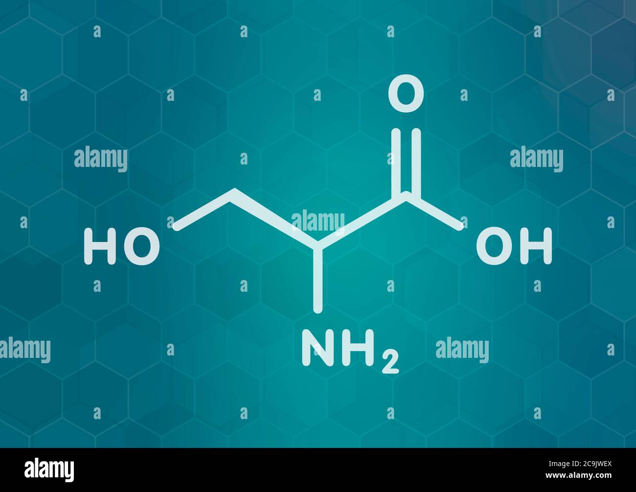 Serine amino acid molecule hi-res stock photography and images - Alamy