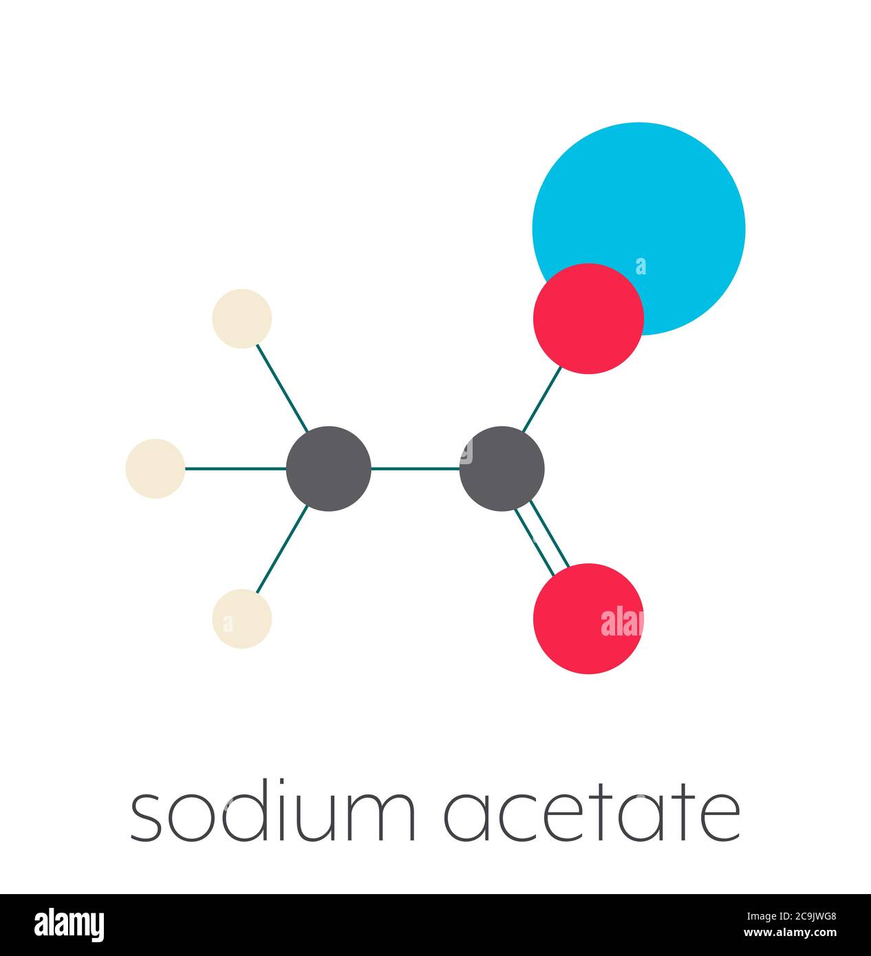 Sodium Acetate Structure Sodium Acetate (13 C)2 | CAS 56374 56 2