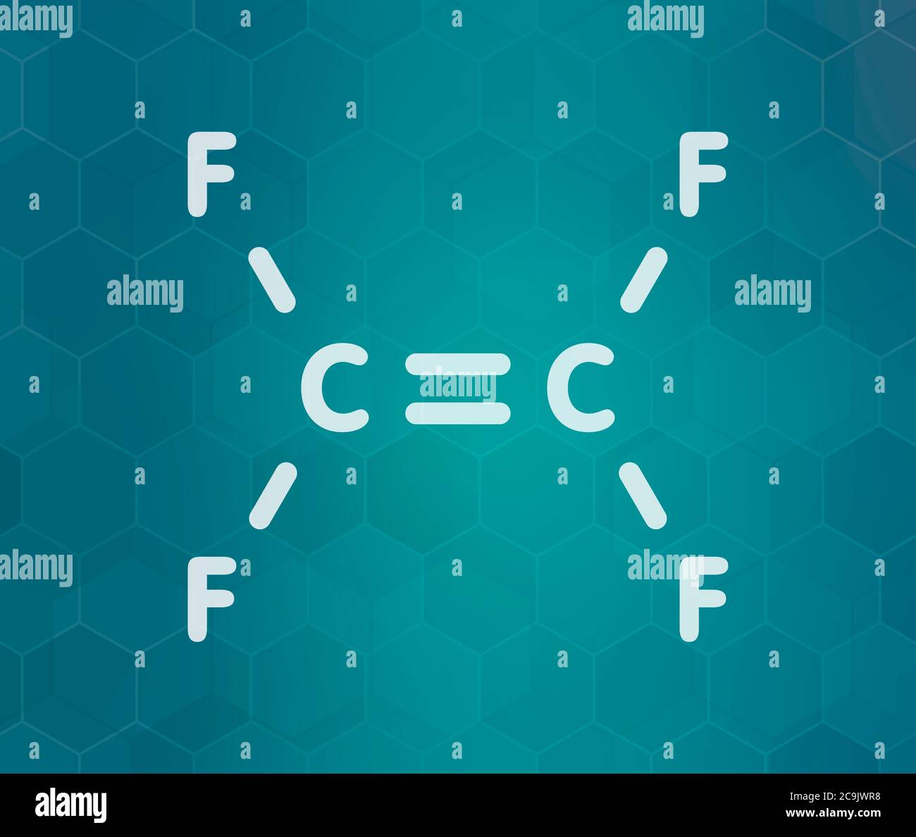 Tetrafluoroethylene (TFE), polytetrafluoroethylene (PTFE) polymer ...