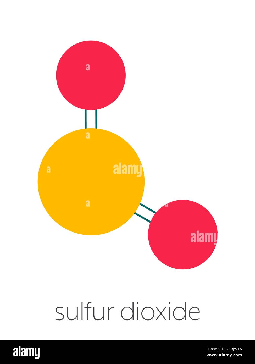 Sulphur dioxide molecule model hi-res stock photography and images - Alamy