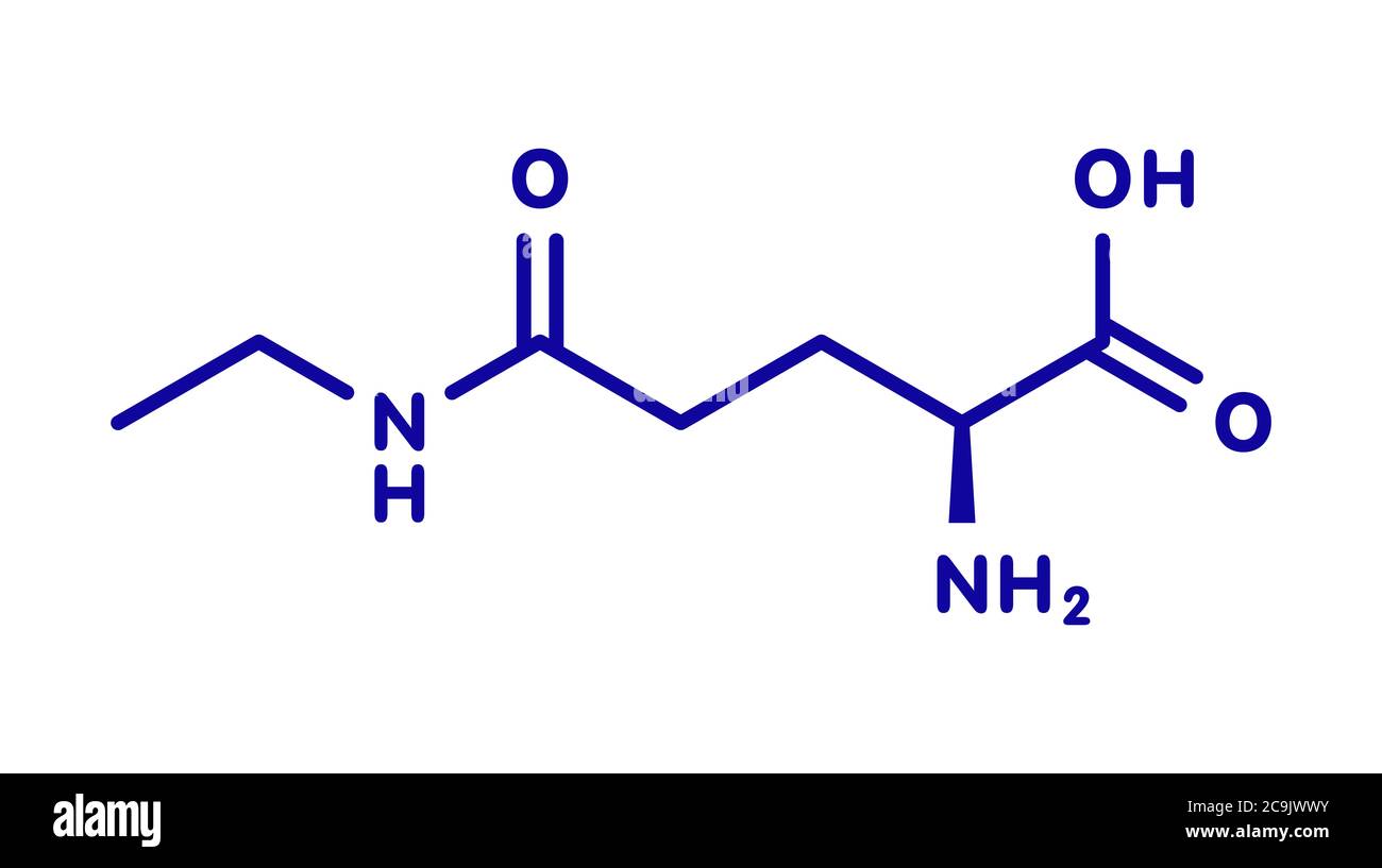 Theanine herbal molecule. Constituent of tea prepared from Camellia ...