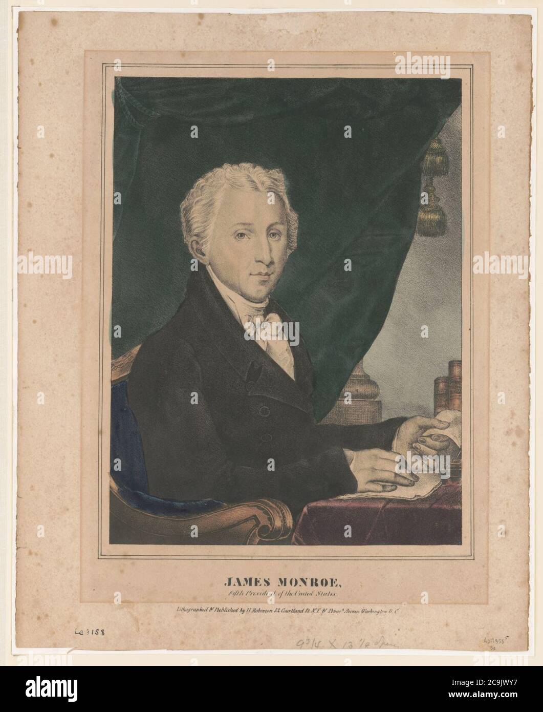 James Monroe, fifth president of the United States Stock Photo - Alamy