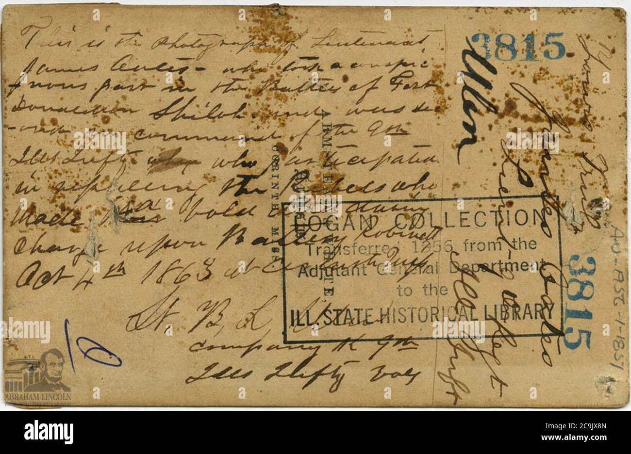 James Oates (ALP BIB 597 Stock Photo - Alamy